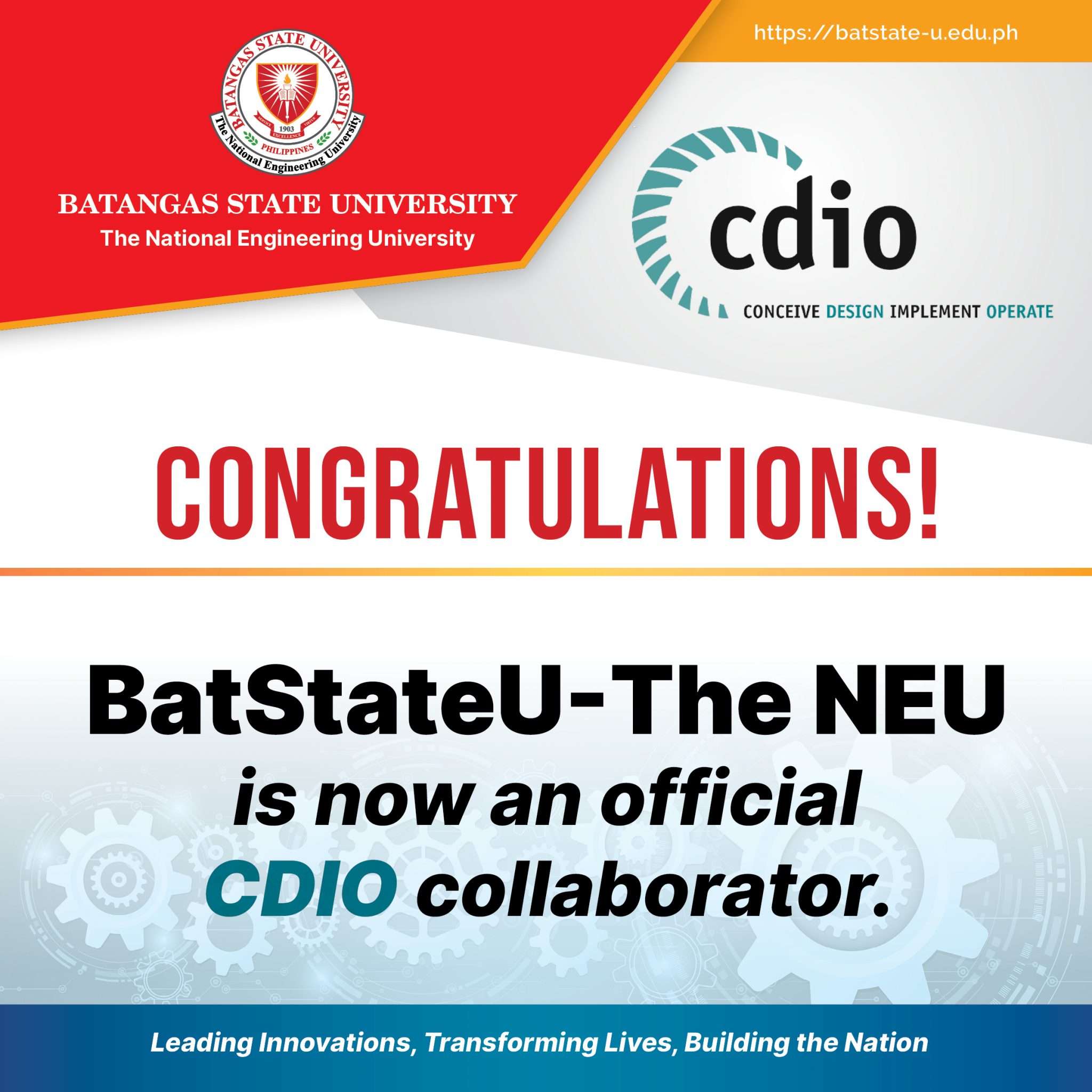 BatStateU-The NEU accedes to world-class status as a CDIO collaborator ...