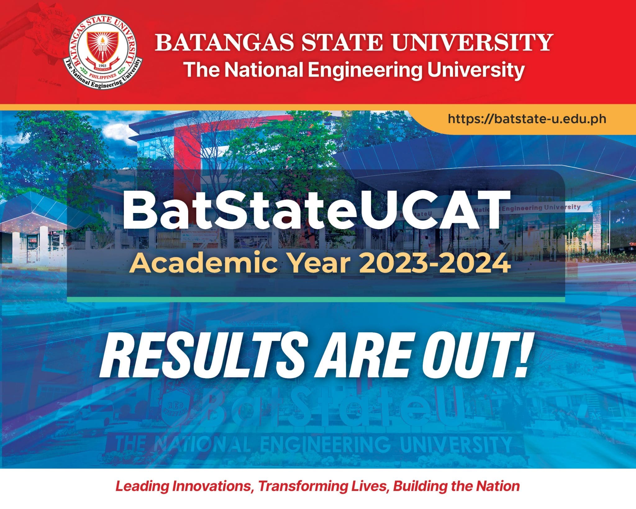 BatStateUCAT Results for AY 2023-2024 are OUT! | Batangas State University, The National ...