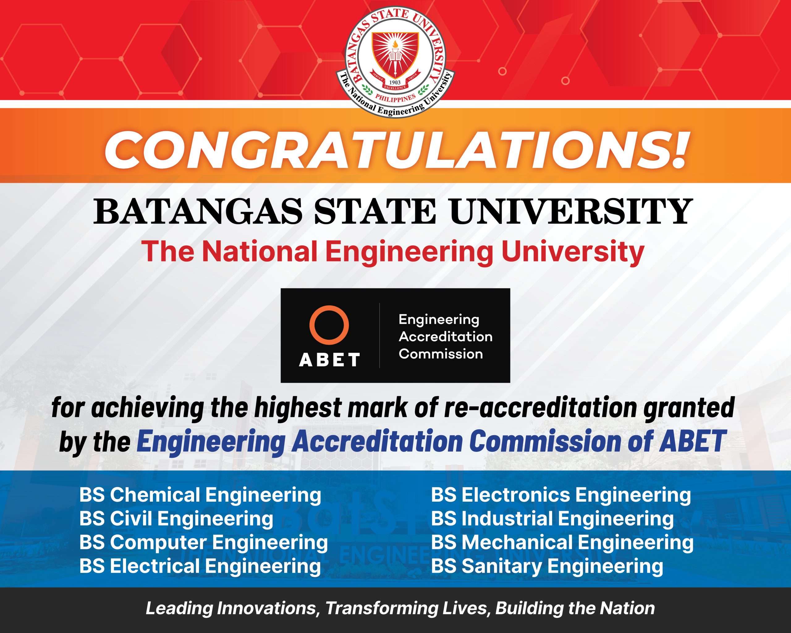 Batangas State University’s Engineering Programs achieve Highest Re ...