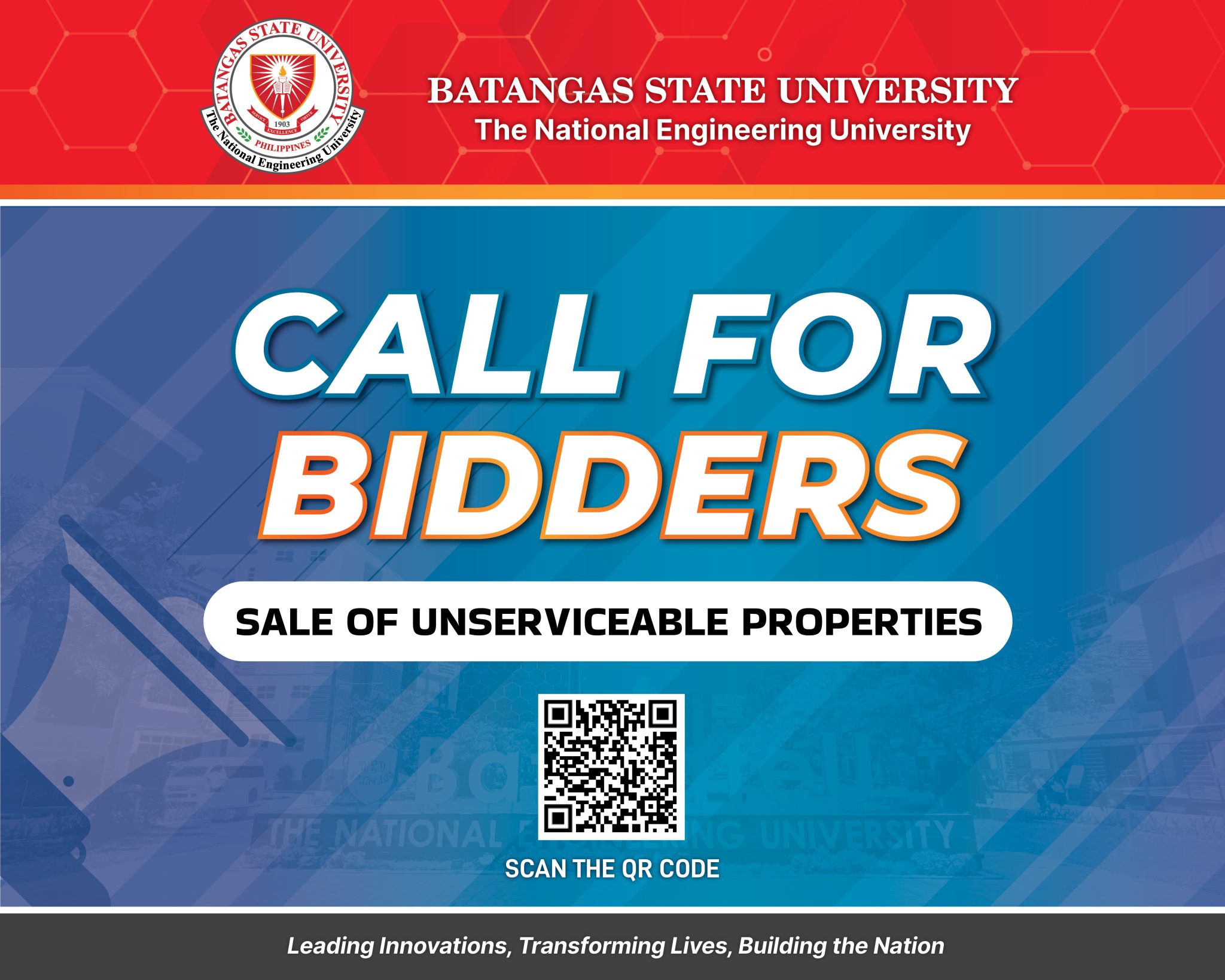 CALL FOR BIDDERS: BatStateU The NEU invites bids for the Sale of ...